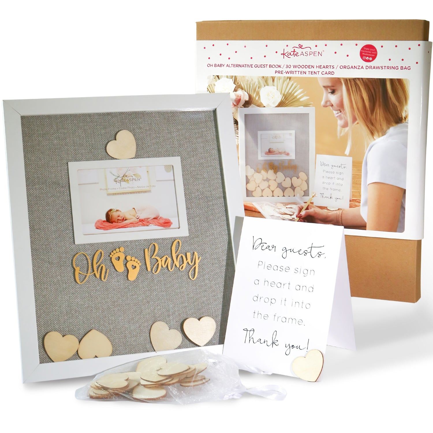 Oh Baby Guest Book Alternative - Frame | Kate Aspen