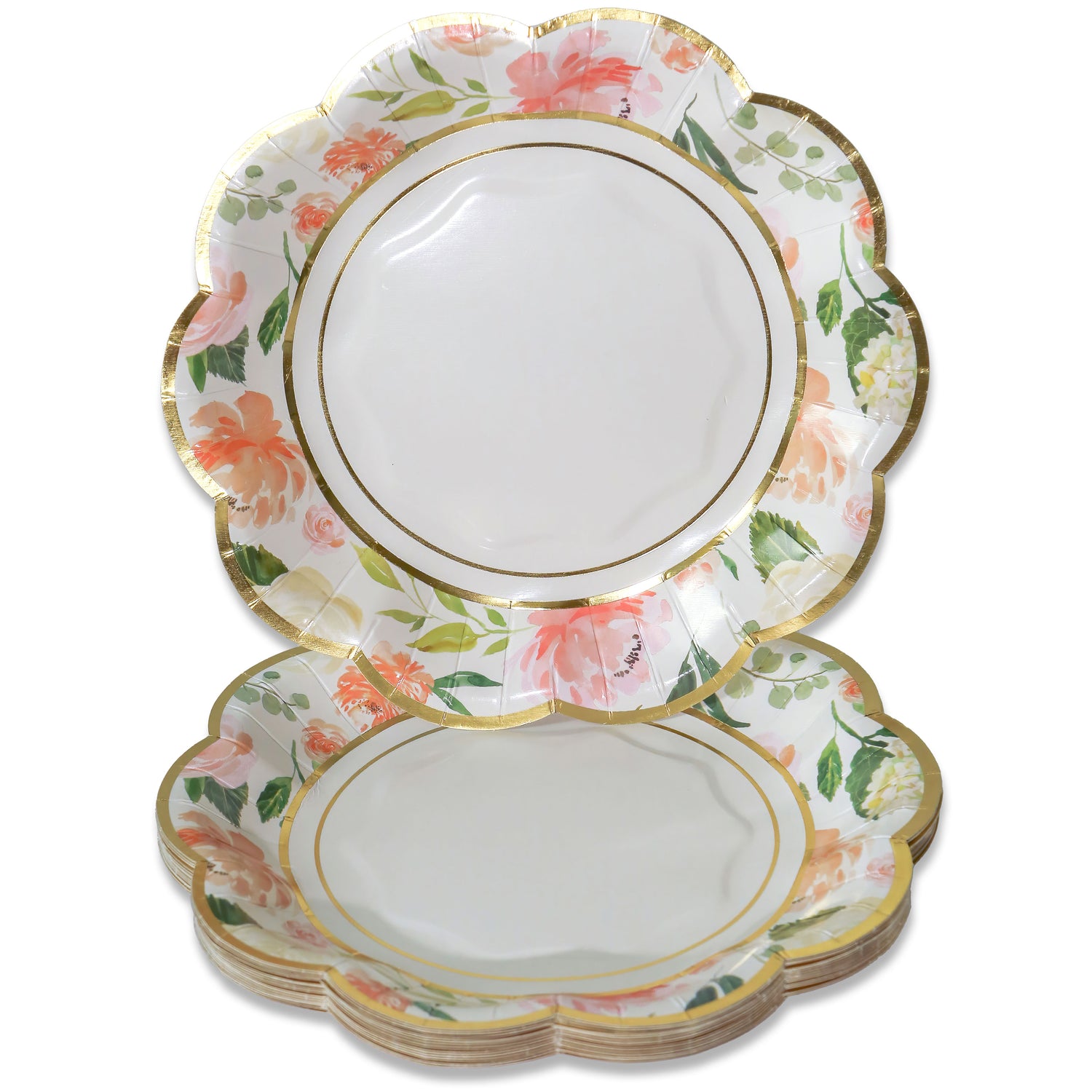 Floral 7 in. Premium Paper Plates (Set of 16) | Kate Aspen