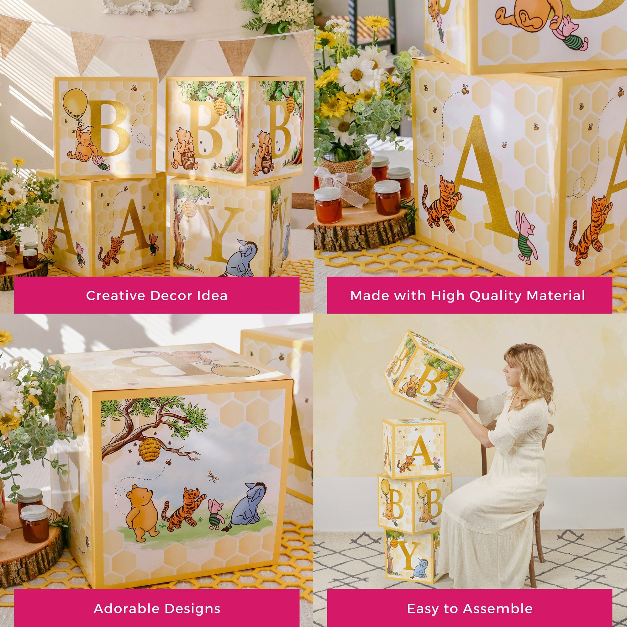 Honey Bear Baby Block Boxes – Kate Aspen