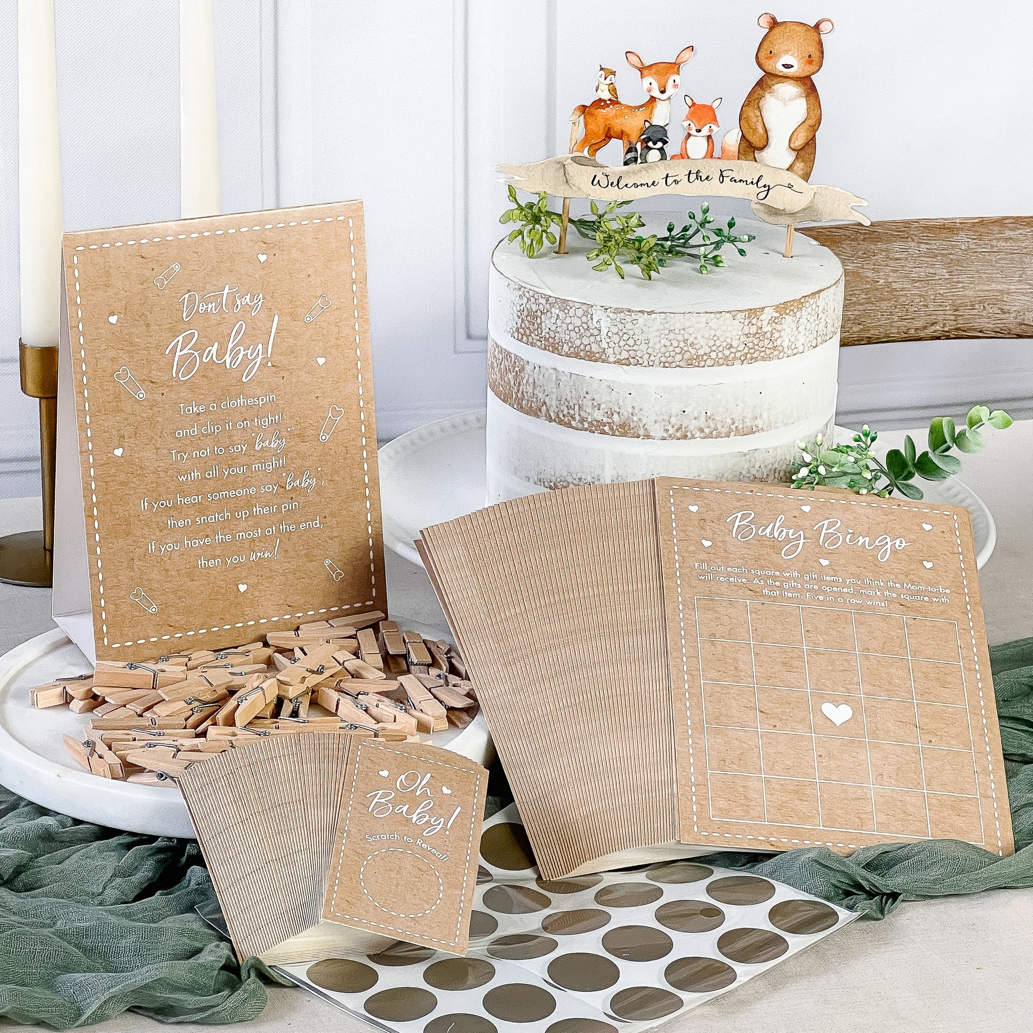 Kraft Baby Shower Game Set – Kate Aspen