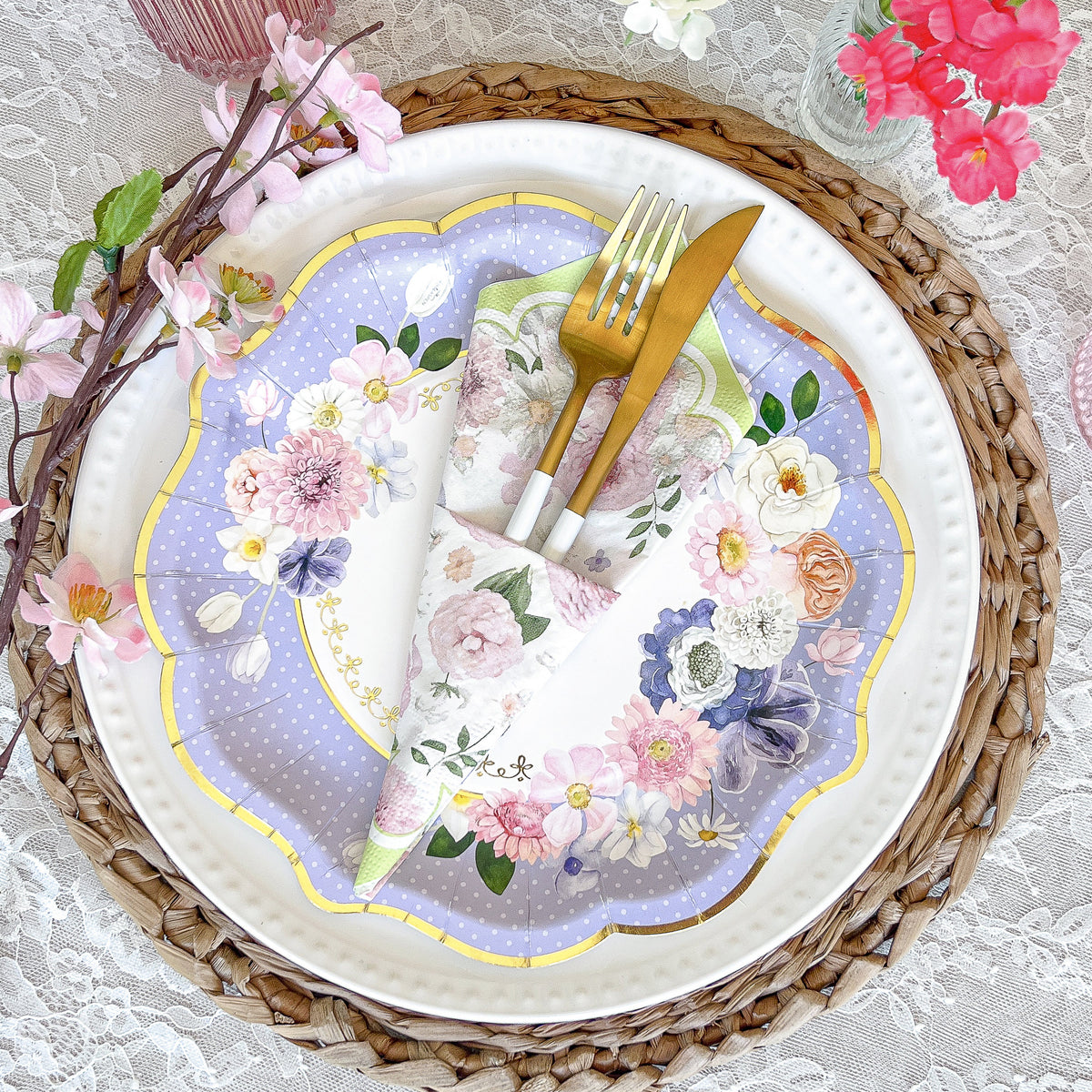 Tea Time Party 2 Ply Paper Napkins (Set of 30) – Kate Aspen